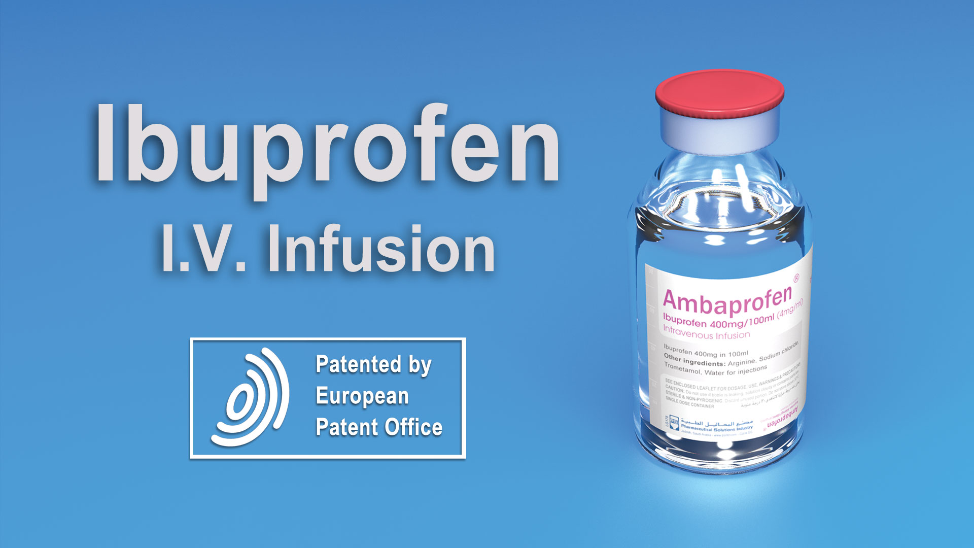 The FIRST Ibuprofen IV Infusion in the WORLD
