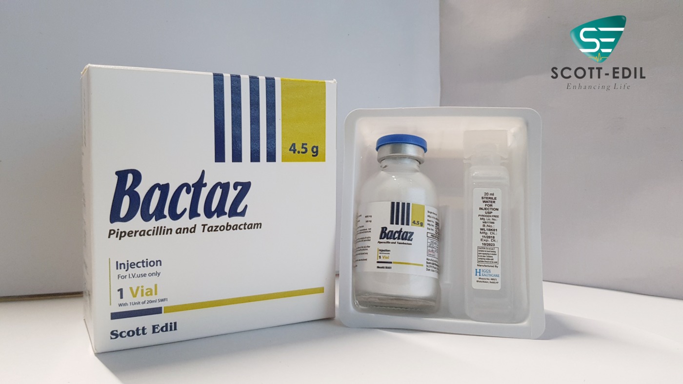 Bactaz 4.5GM Vial | Scott-Edil Pharmacia Ltd | CPHI Online