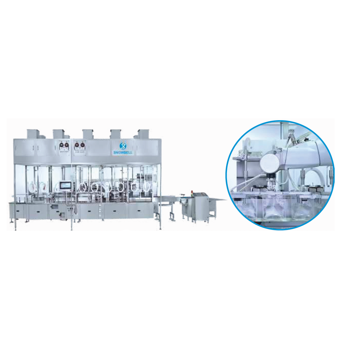 Vial Powder Filling Line integrated with Washing Machine, Sterilisation ...