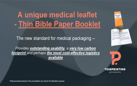 A unique medical leaflet - Thin Bible Paper Booklet | CPHI Online