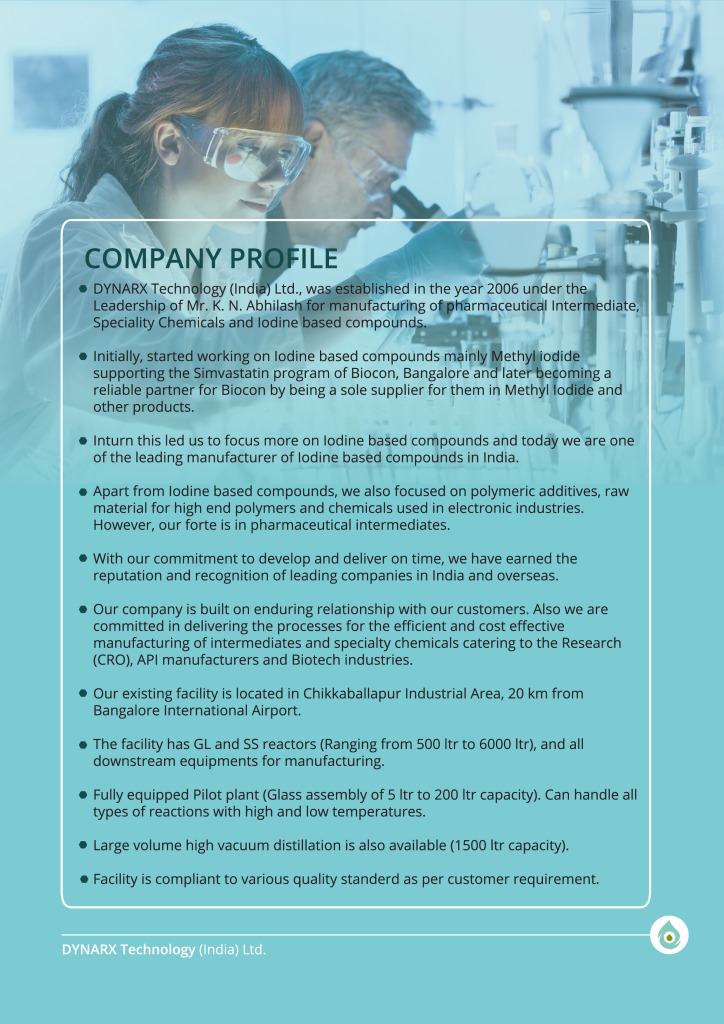 Brochure | Dynarx Technology (India) Ltd | CPHI Online