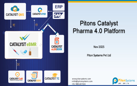 Brochure for Pitons Catalyst Pharma 4.0 Platform | CPHI Online