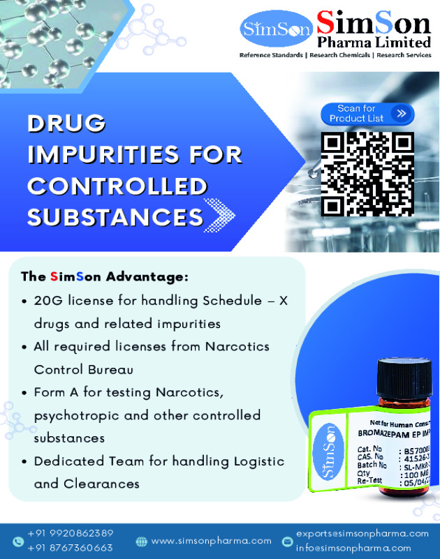 CONTROLLED SUBSTANCES | Simson Pharma Limited | CPHI Online