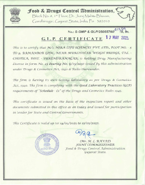 GLP Certificate | NIRA LIFE SCIENCES PVT. LTD. | CPHI Online