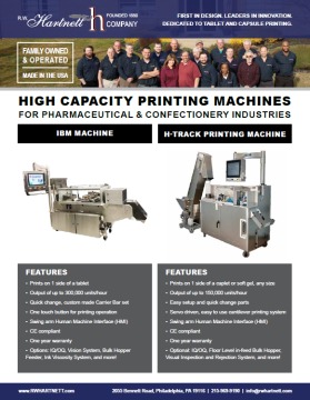 High Volume Imprinting Machines | R.W. Hartnett Company | CPHI Online