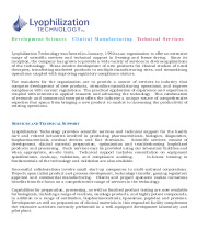 Introduction | Lyophilization Technology, Inc. | CPHI Online