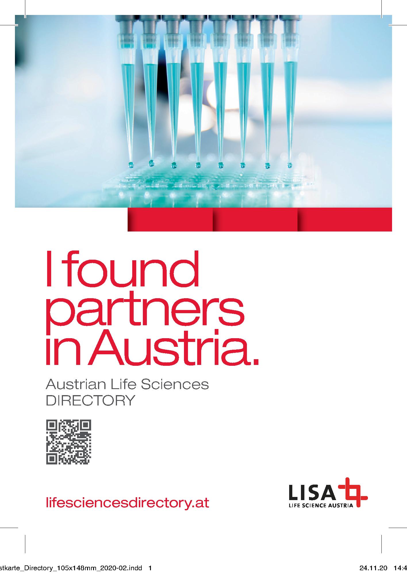 About LISA - Life Science Austria | CPHI Online