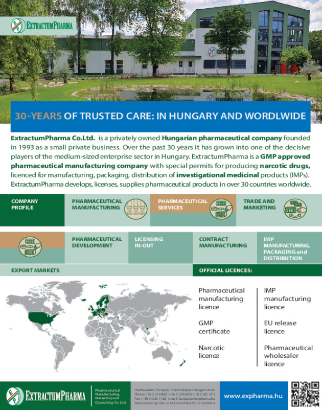 Product list | Extractum Pharma | CPHI Online