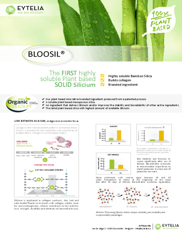Productsheet Bloosil | EYTELIA SPRL | CPHI Online
