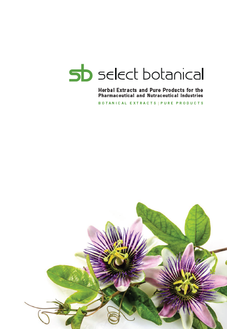 Select Botanical Product Catalogue | SELECT BOTANICAL SL | CPHI Online