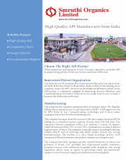 Smruthi Product List | Smruthi Organics Ltd | CPHI Online