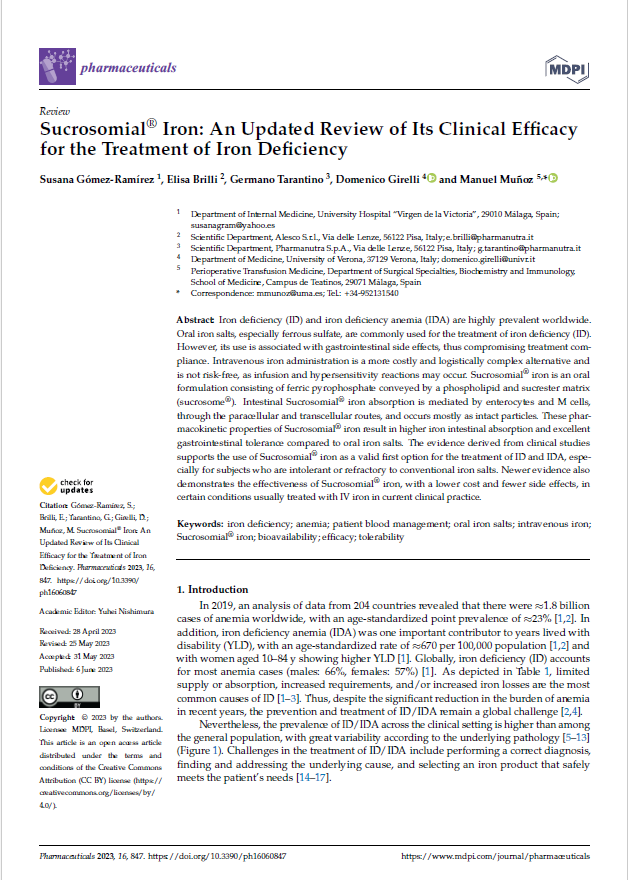 Sucrosomial® Iron: An Updated Review of Its Clinical Efficacy... | CPHI ...