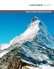 Swiss Custom Manufacturing | Rohner AG | CPHI Online