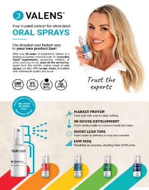 Valens Private label oral sprays - leaflet | Valens Int. d.o.o. | CPHI ...