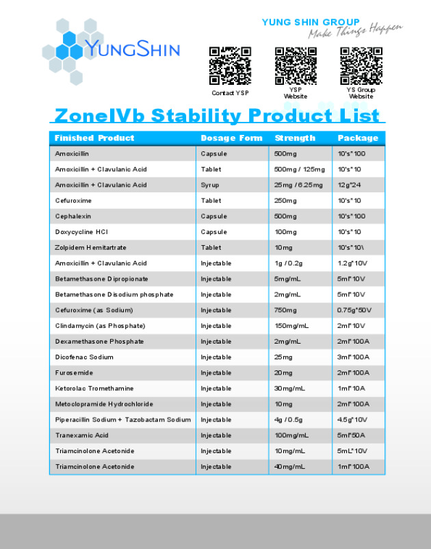 About Yung Shin Pharmaceutical Ind Co Ltd | CPHI Online