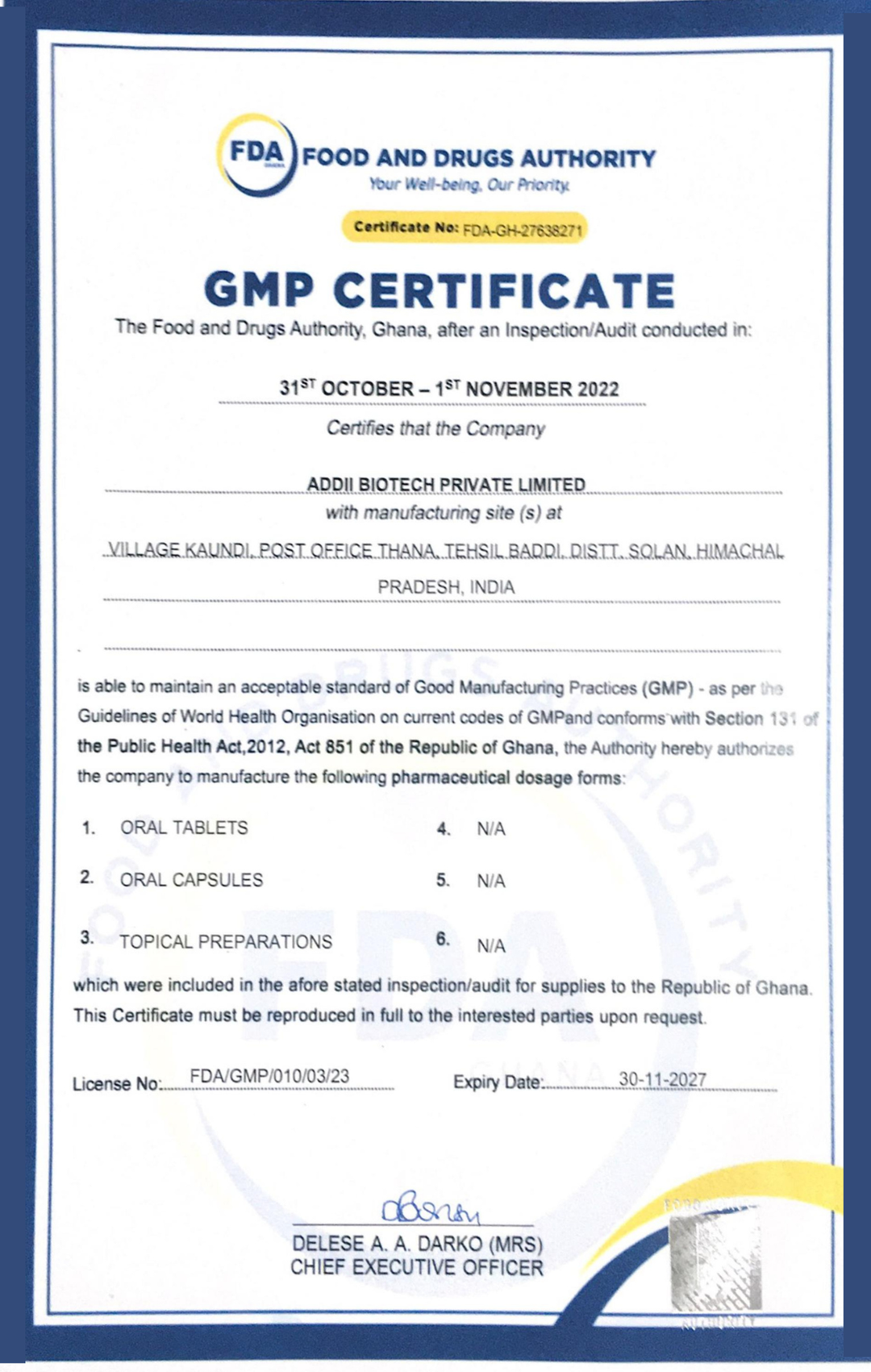 About Addii Biotech Pvt Ltd | CPHI Online