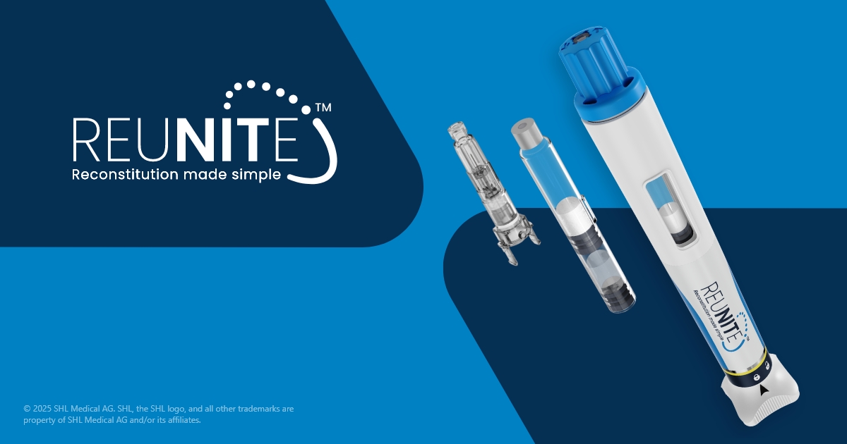 SHL Medical introduces Reunite, a dual-chamber cartridge-based ...