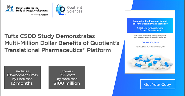 Tufts CSDD Demonstrates Multi-Million Dollar Benefits of... | CPHI Online