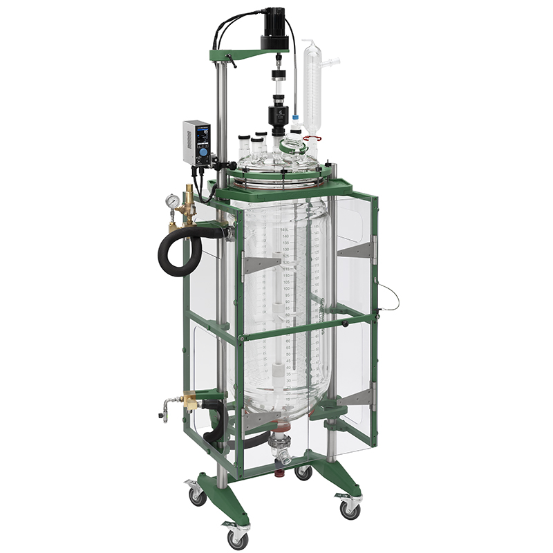 150L PROCESS REACTORS, 400MM FLANGE, CYLINDRICAL, GRADUATED, JACKETED, MANIFOLD SYSTEM, SAFETY ...