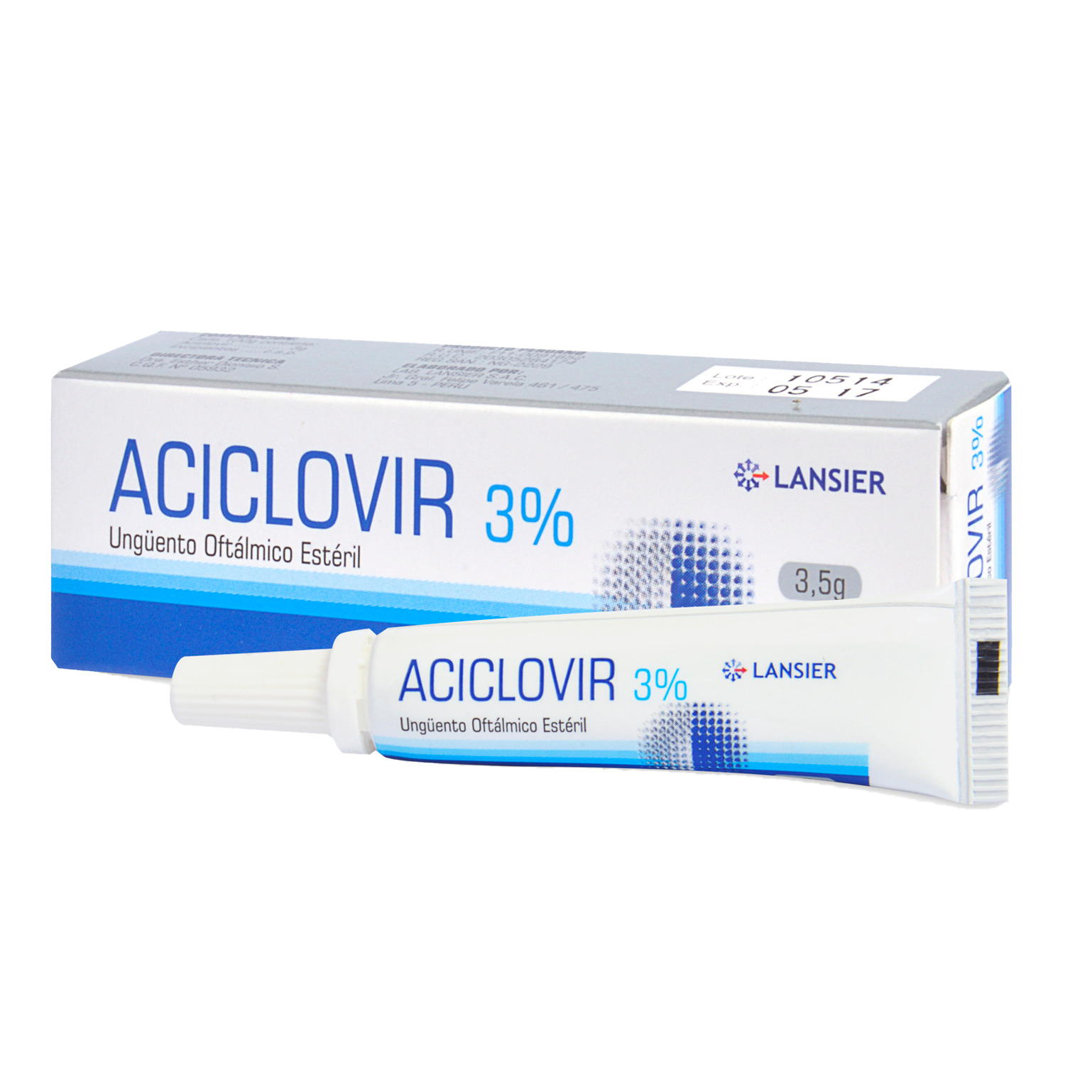 ACICLOVIR 3% Ophthalmic Ointment | Laboratorios Lansier SAC | CPHI Online