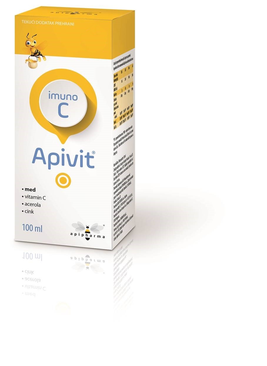 Apivit® Imuno C liquid food supplement with honey, acerola, vitamin C ...