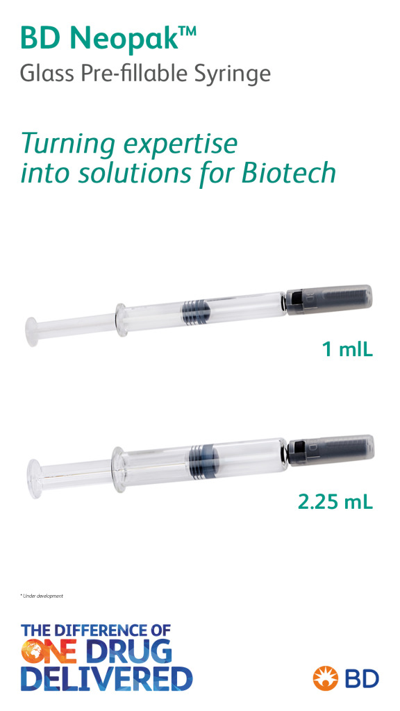 BD Neopak™ Glass Pre-fillable Syringe For Biotech | CPHI Online