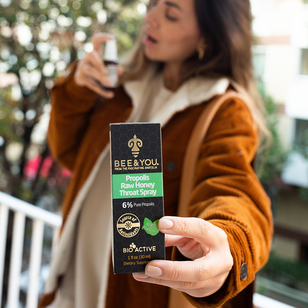 BEE&YOU Propolis and Raw Honey Throat Spray | CPHI Online