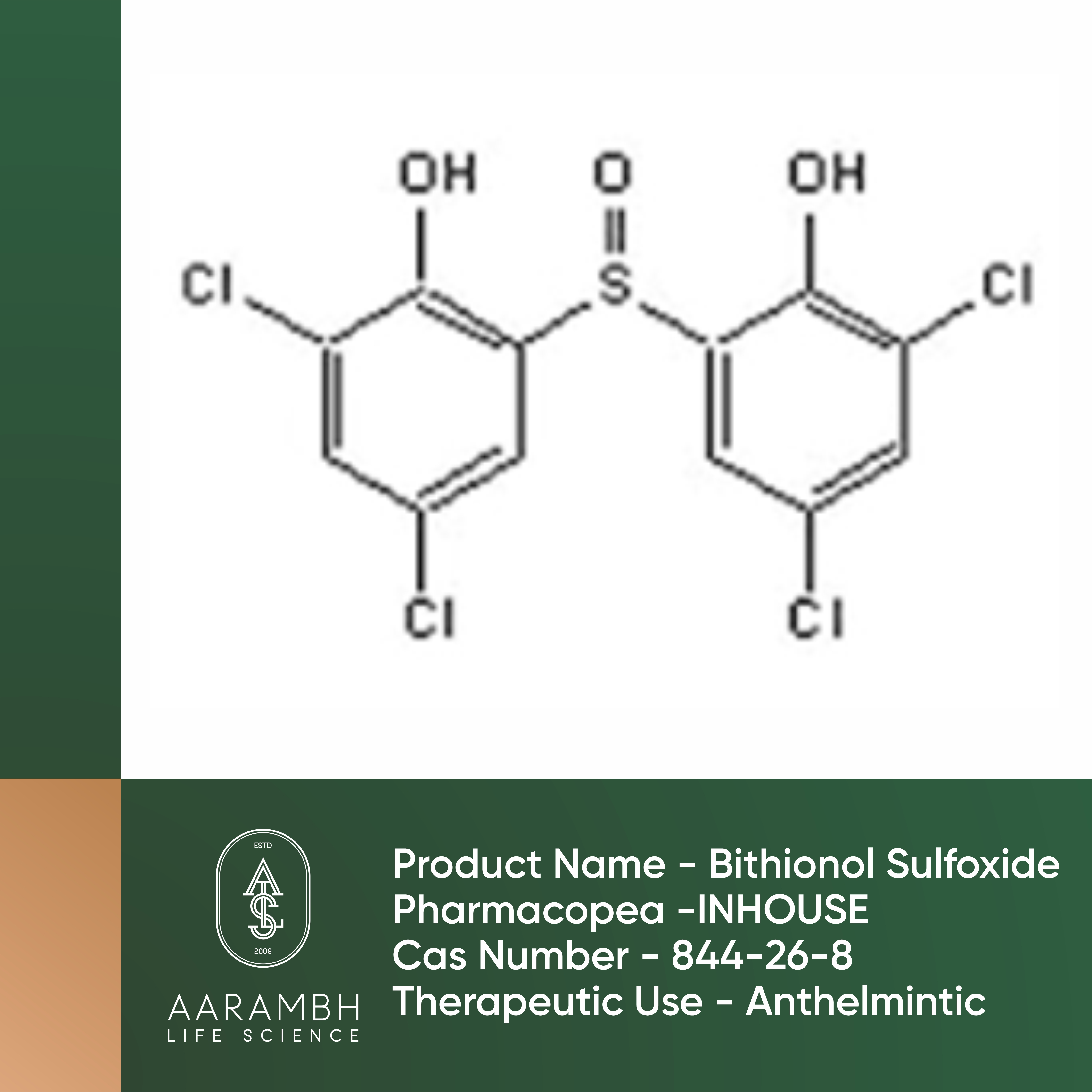 Bithionol Sulfoxide | AARAMBH LIFE SCIENCE | CPHI Online