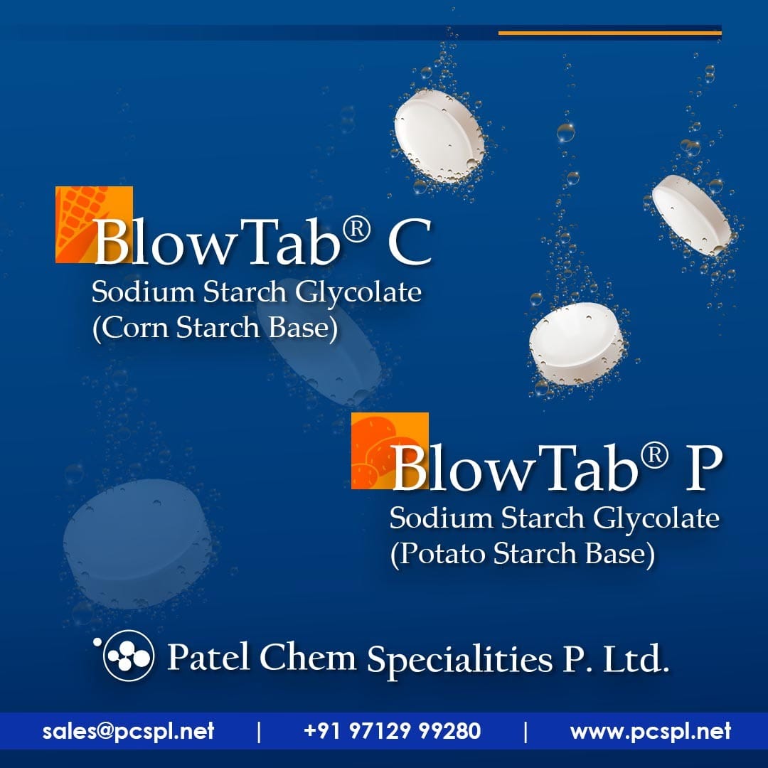 BlowTab - Sodium Starch Glycolate (Corn Base & Potato Base) | CPHI Online