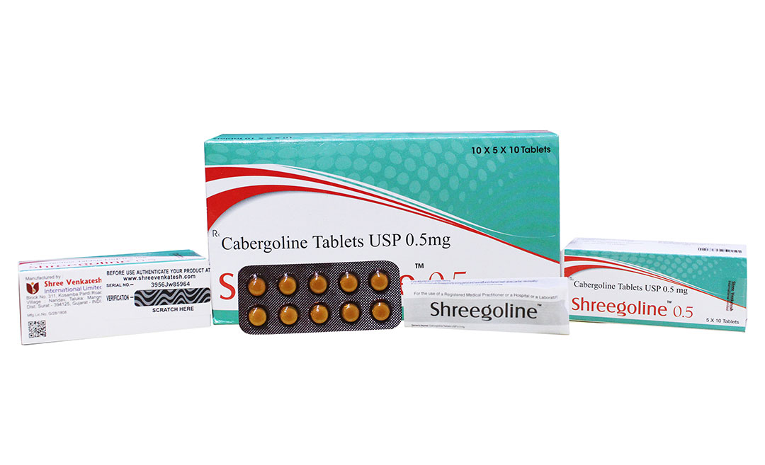 Cabergoline Tablets USP 0.5 mg-Shreegoline 0.5 | CPHI Online