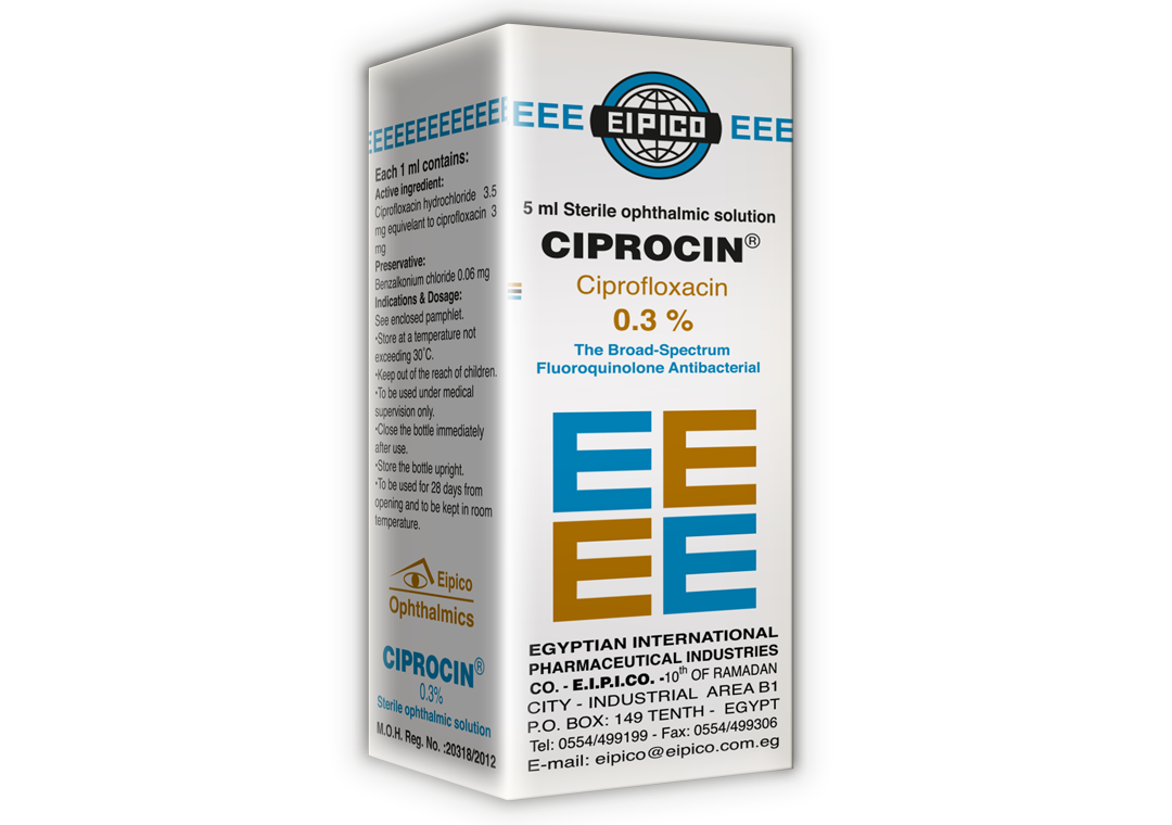 CIPROCIN ® (ciprofloxacin) | EIPICO | CPHI Online