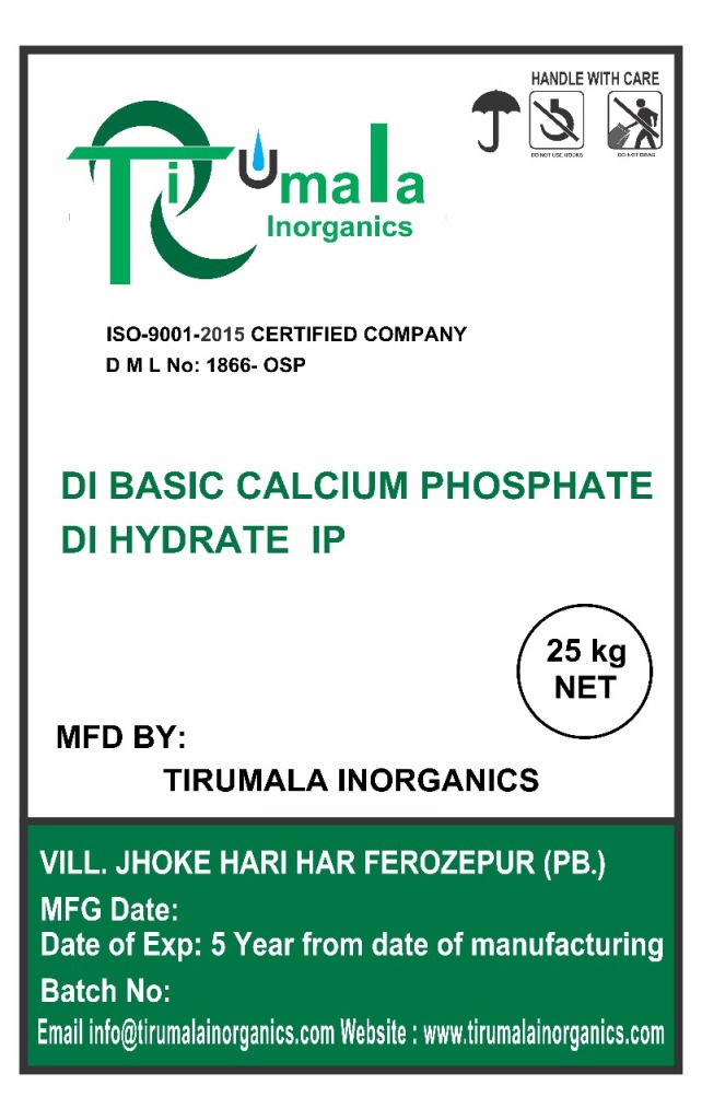 Dibasic Calcium Phosphate dihydrate IP/BP/USP | CPHI Online