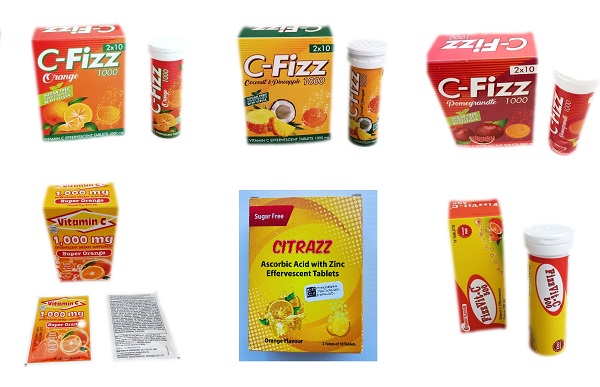 Effervescent Tablets & Sachets - Acetylcysteine, Multivitamins with ...