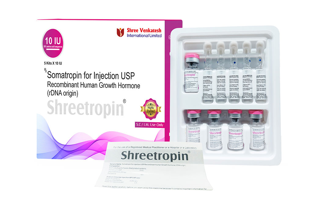 Human Growth Hormone rDNA Origin (HGH) Somatropin for injection USP ...
