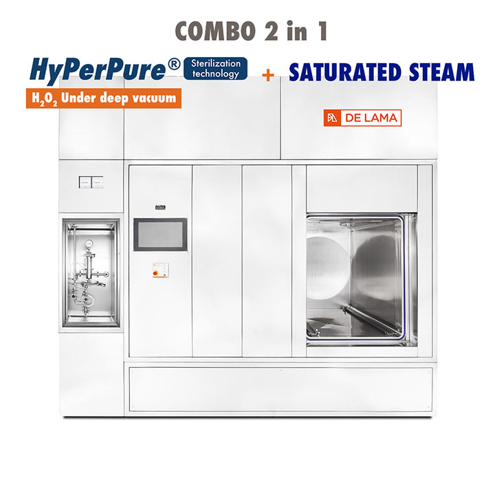 HyPerPure® hydrogen peroxide + saturated steam sterilizer COMBO 2 in 1 ...