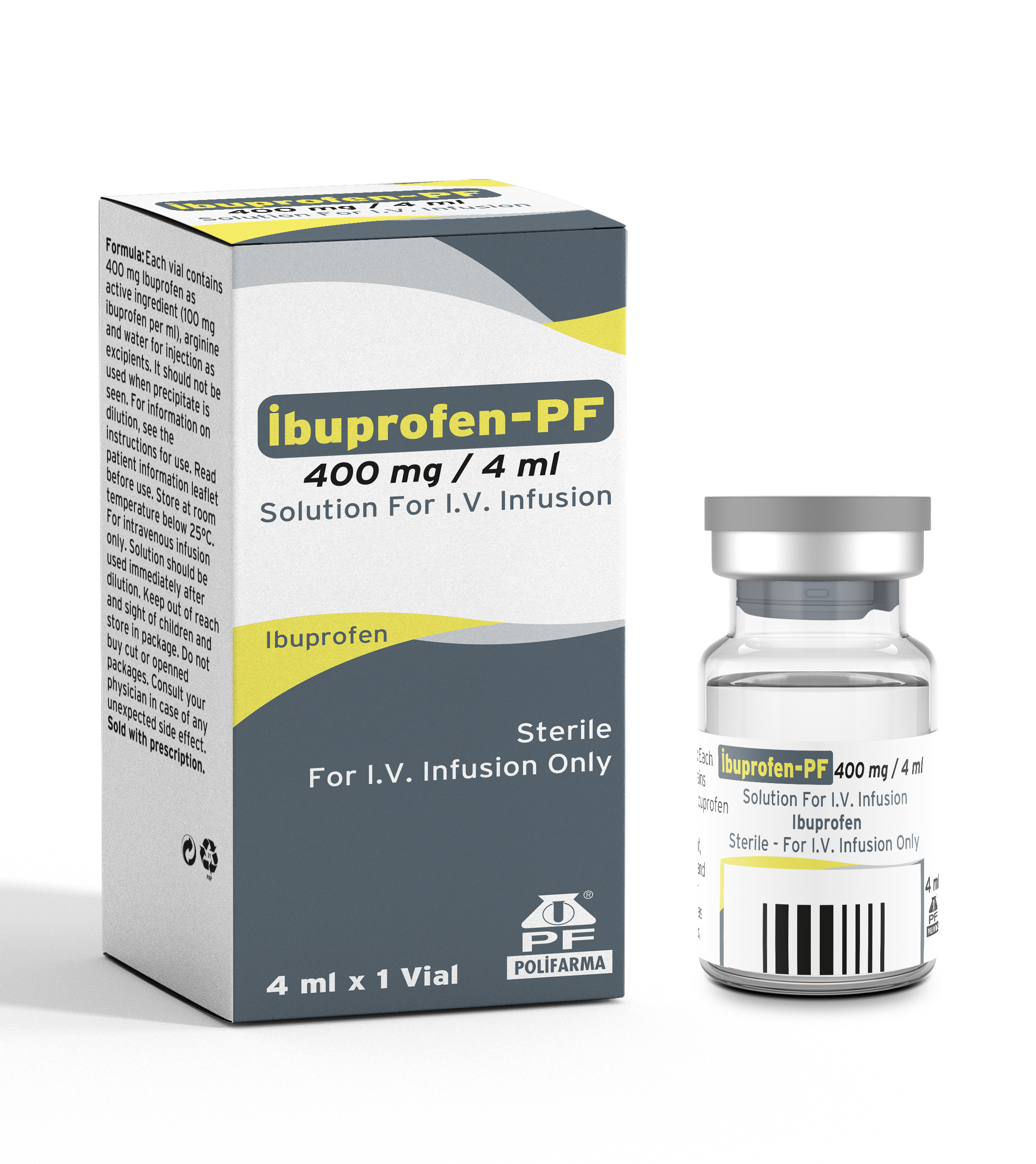 İBUPROFEN-PF 400 MG/4 ML SOLUTION FOR I.V. INFUSION | Polifarma | CPHI ...