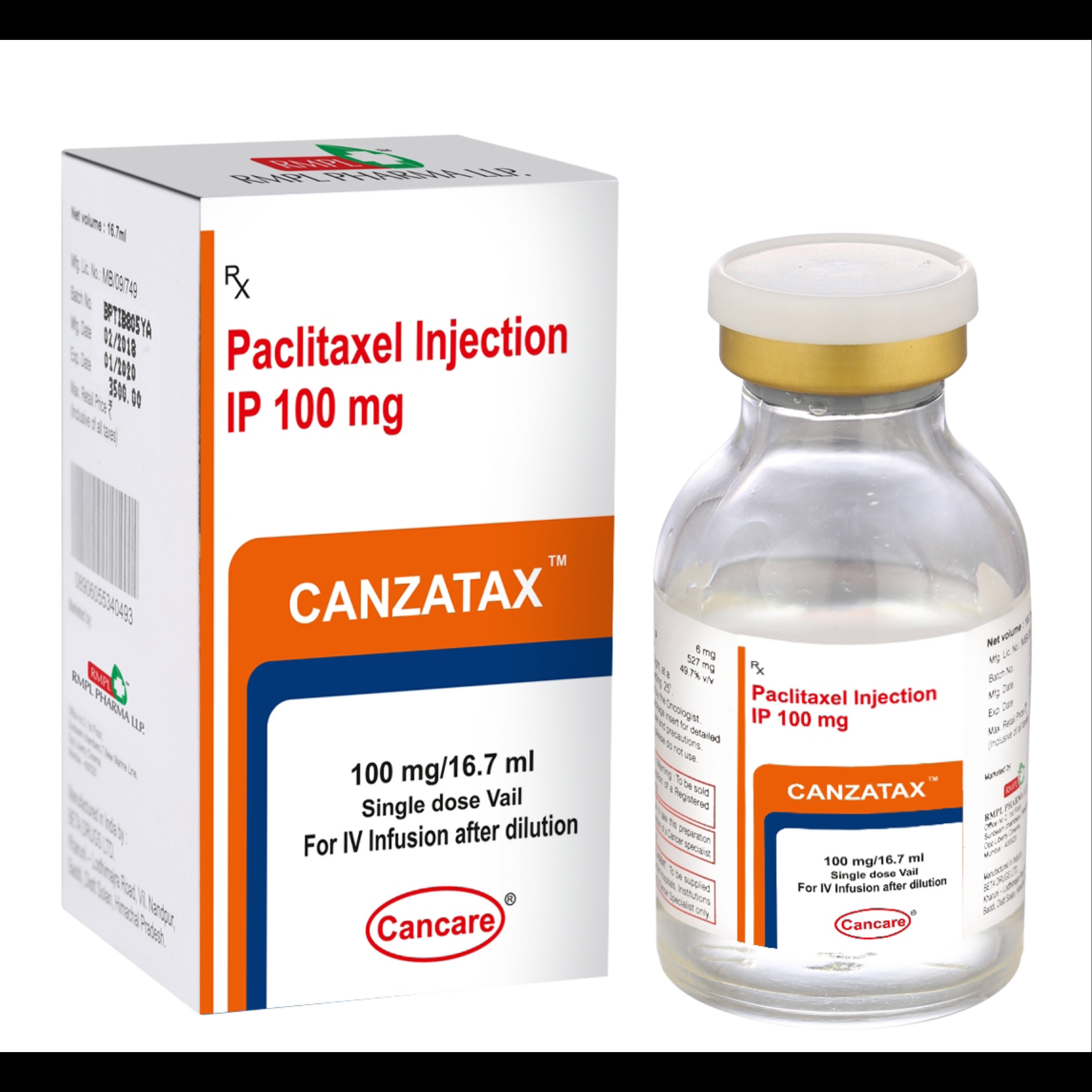 Inj. Canzatax 100 mg | RMPL Pharma LLP | CPHI Online