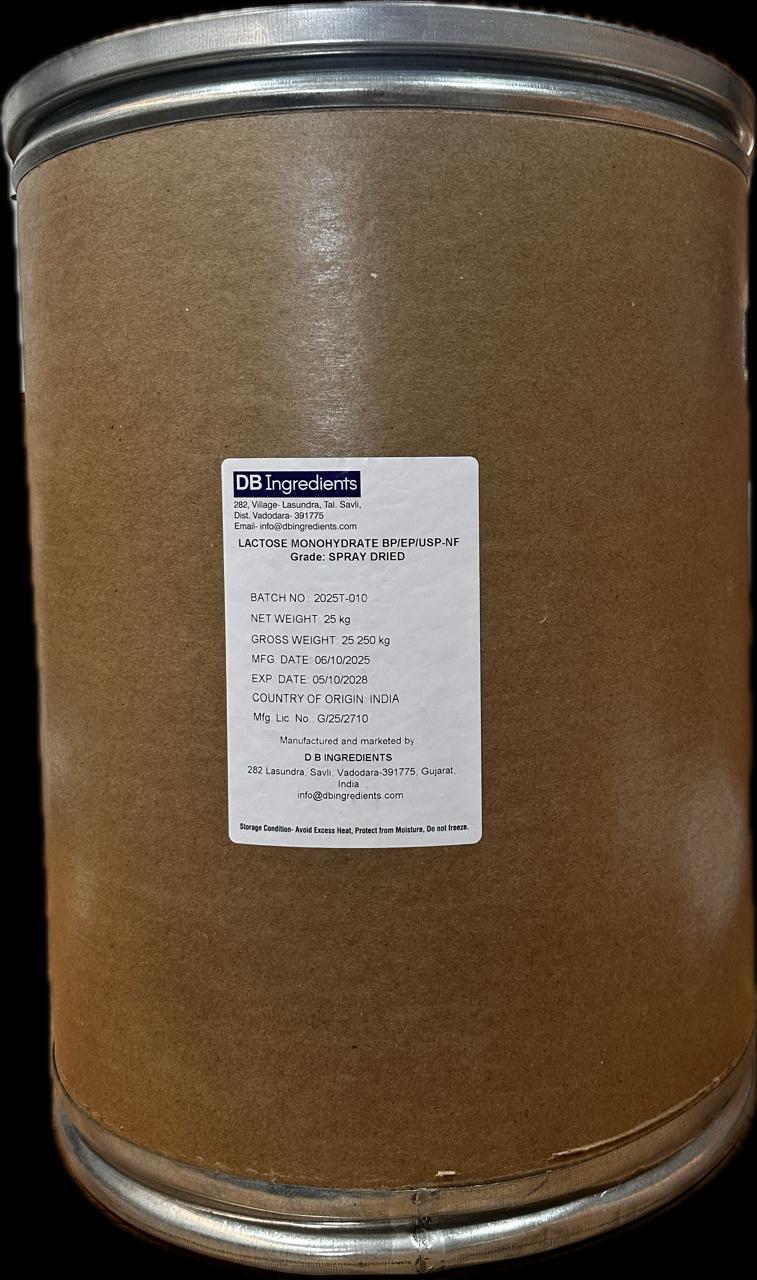 Lactose Monohydrate- Spray Dried | DB Ingredients | CPHI Online