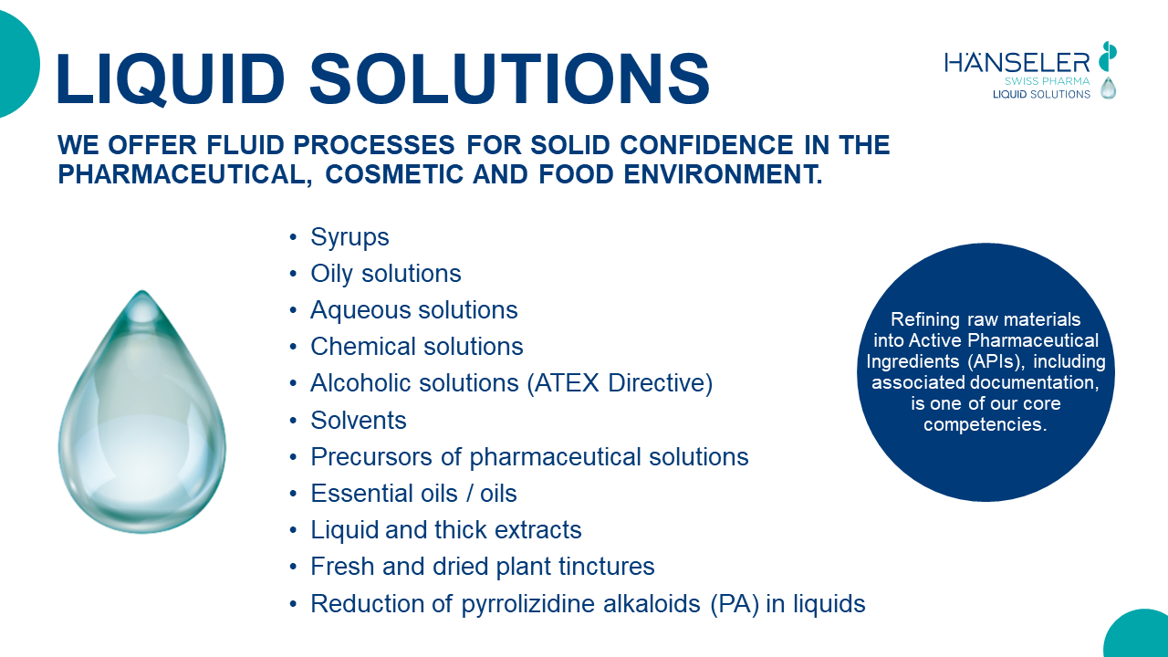 Liquid Solutions | Hanseler AG | CPHI Online