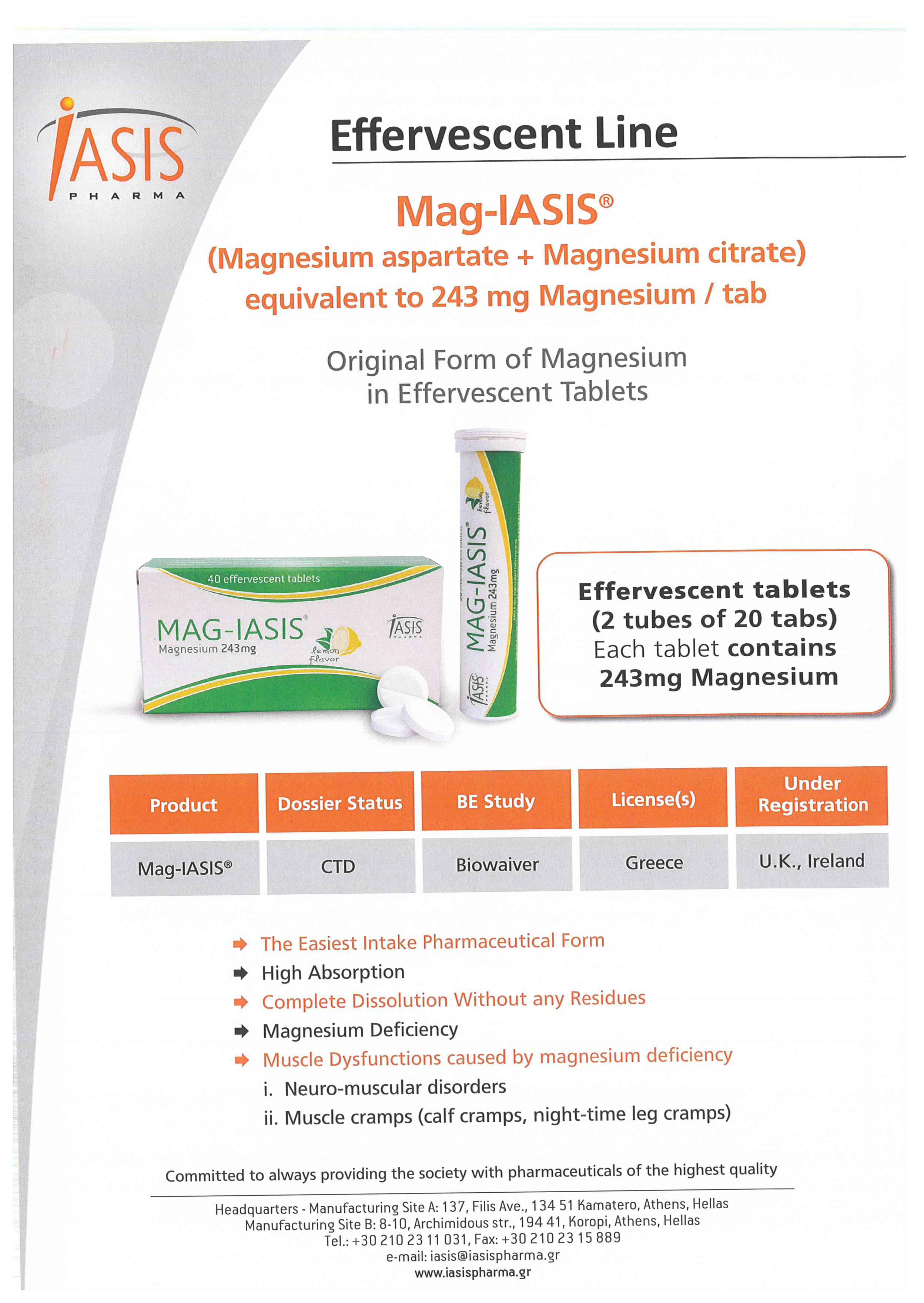 MAG - IASIS | Iasis Pharma S.a | CPHI Online