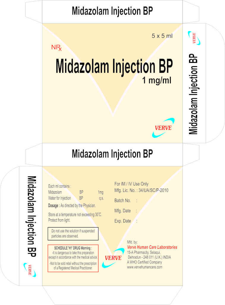 Midazolam Injections | Verve Human Care Laboratories | CPHI Online