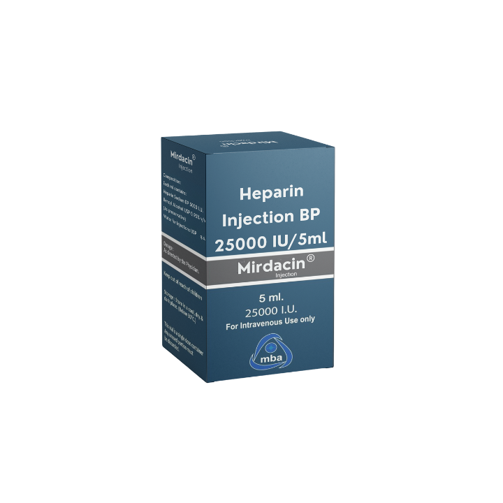 Mirdacin 25000 IU Injection | MBA PHARMACEUTICALS PVT. LTD. | CPHI Online
