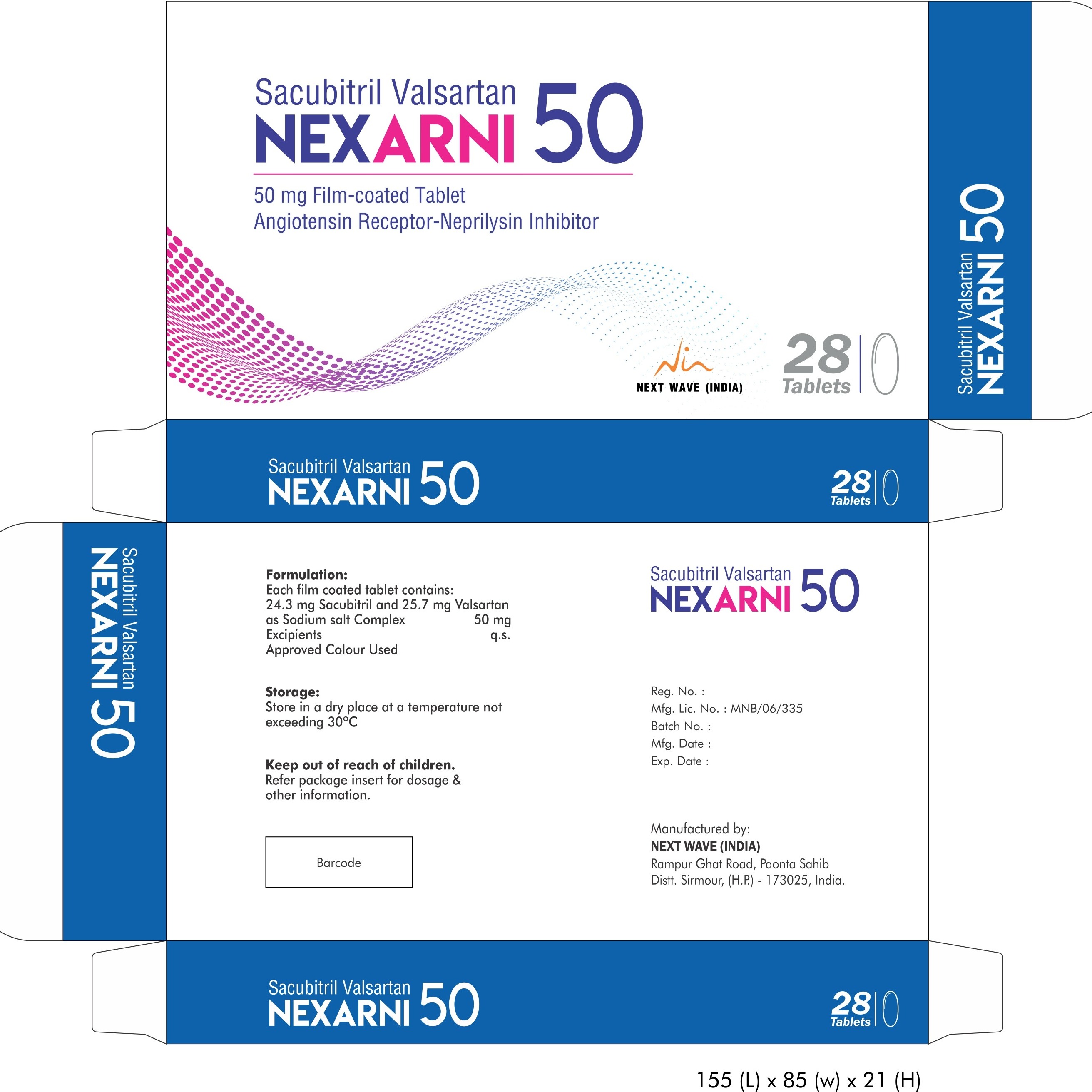 NexArni 50 [Valsartan with Sacubitril Tablets] | CPHI Online