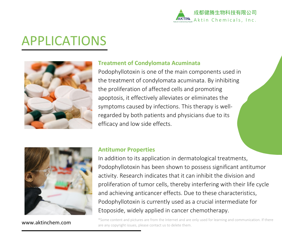 Podophyllotoxin | Aktin Chemicals, Inc | CPHI Online