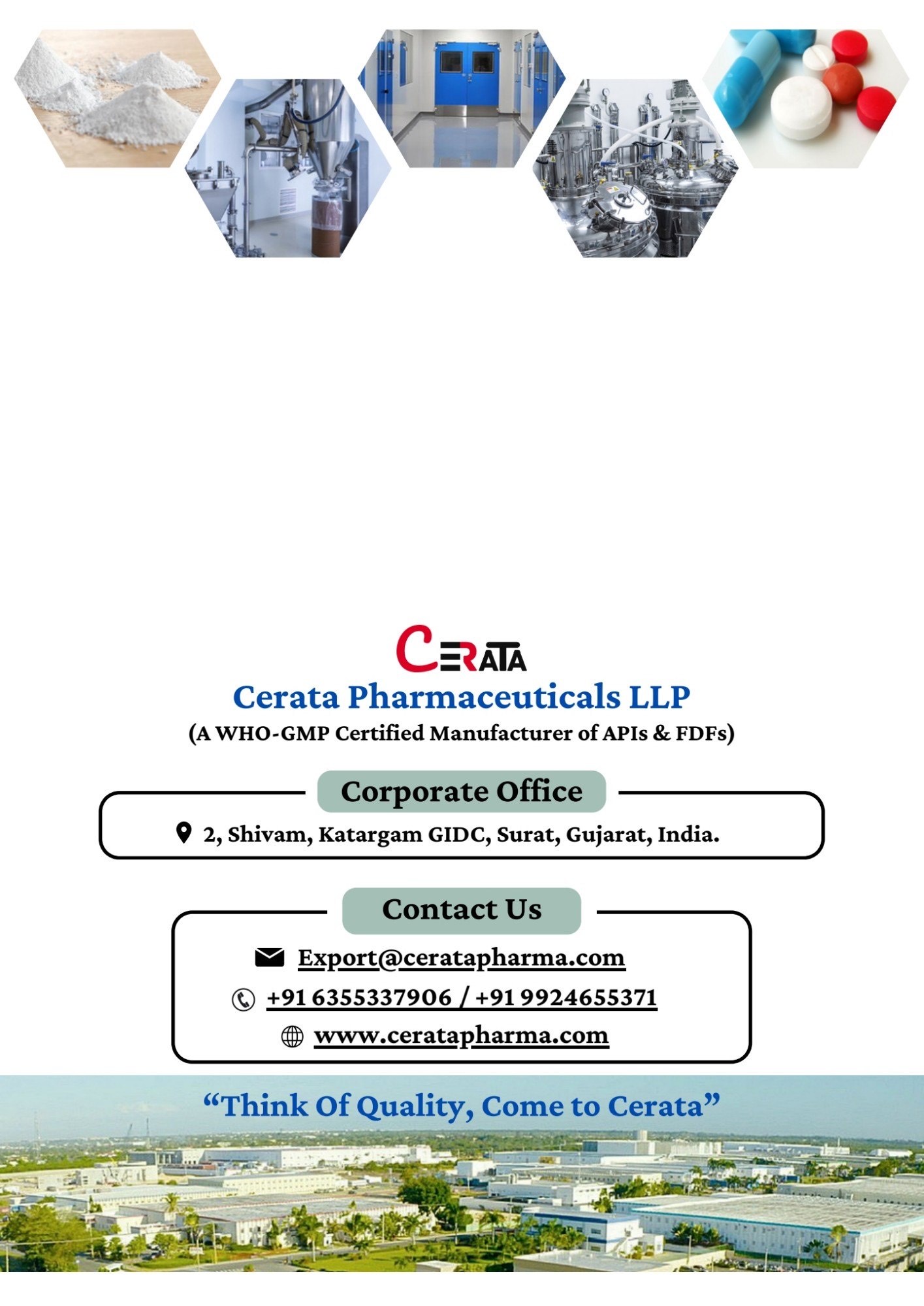 Procaine(Novocaine) HCL/Base API | Cerata Pharmaceuticals LLP | CPHI Online