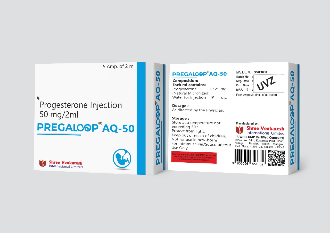 Progesterone injection 50 mg/ml - Pregaloop AQ-50 | CPHI Online
