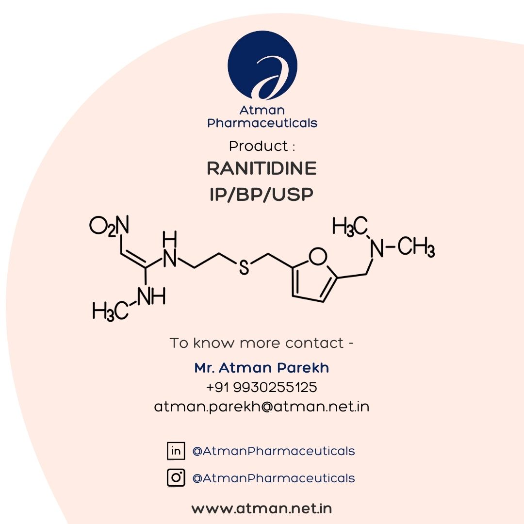 RANITIDINE | Atman Pharma Private Limited | CPHI Online