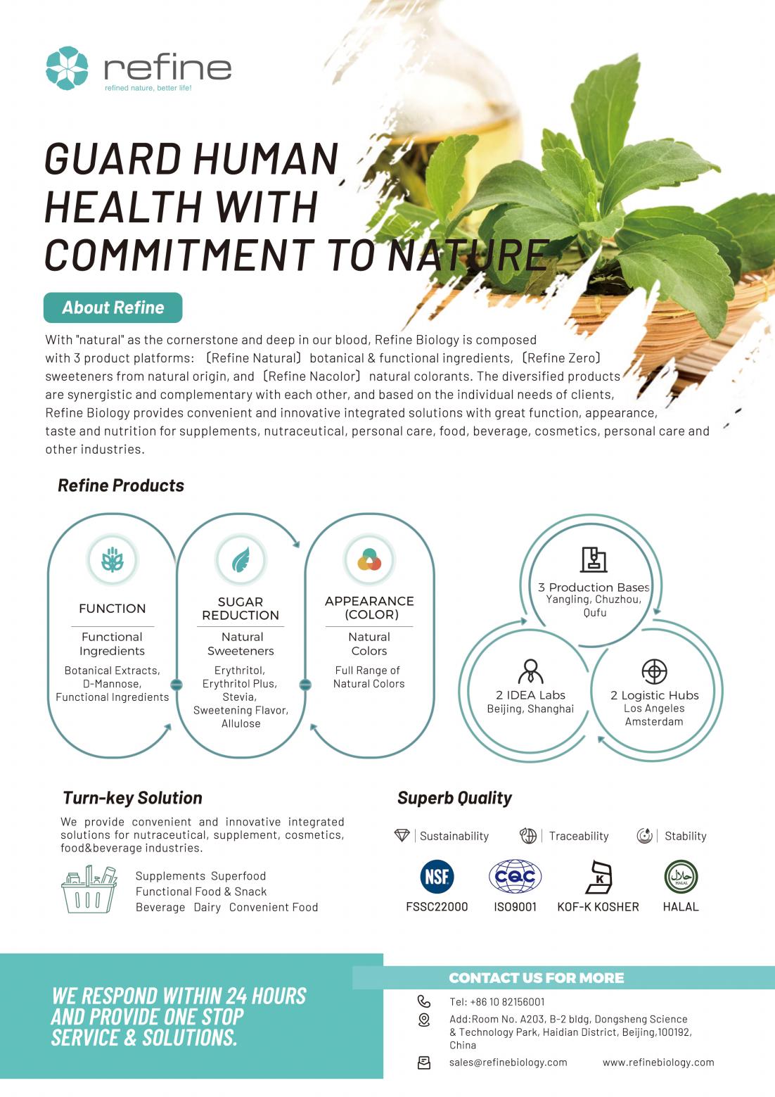 Refine Product List | Yangling Refine Biology Co., Ltd | CPHI Online