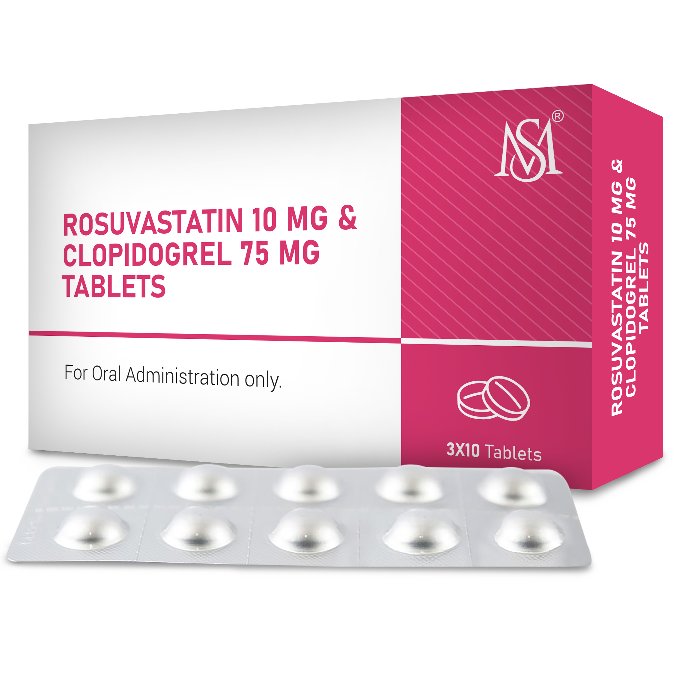 Rosuvastatin 10 mg & Clopidogrel 75 mg Tablets | CPHI Online