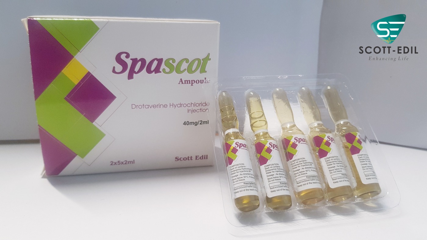 Spascot 40mg/2ml INJ | Scott-Edil Pharmacia Ltd | CPHI Online